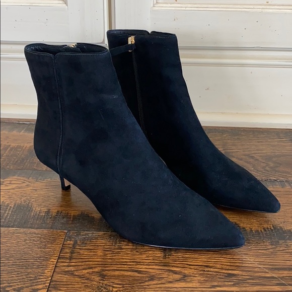 J. Crew | Shoes | J Crew Fiona Kitten Heel Ankle Boots Suede Ab1 | Poshmark